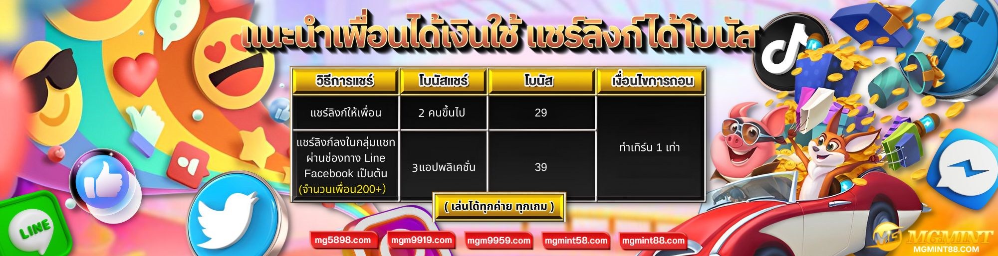 โปรฝาก MGMINTจัดเต็มสุดคุ้มมม